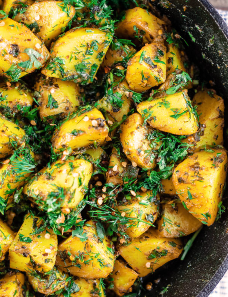 Middle Eastern Skillet Potatoes Recipe