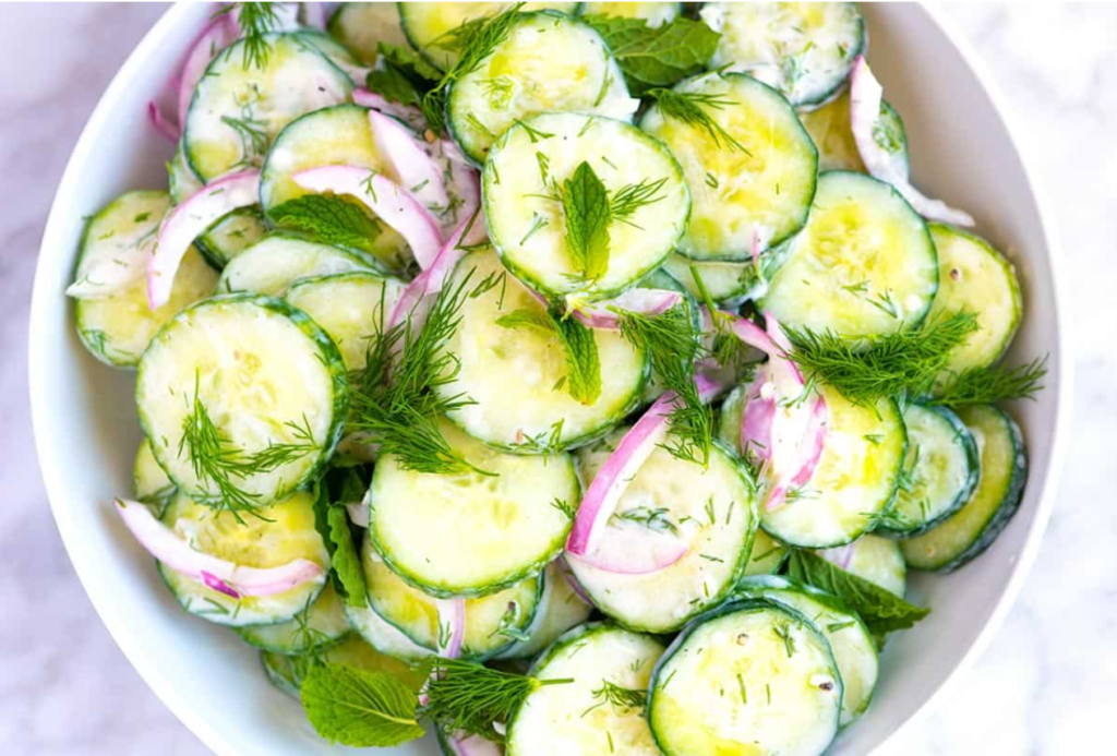 Cool Tzatziki Cucumber Salad