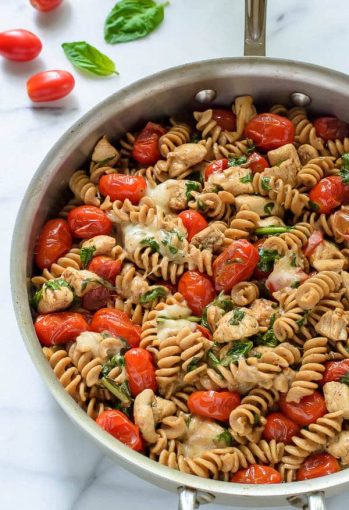 Caprese Chicken Pasta